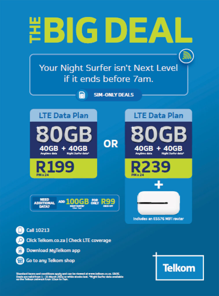 Telkom Big Deal March 2024 – Durban North Shopping Centre – Hyper by the Sea